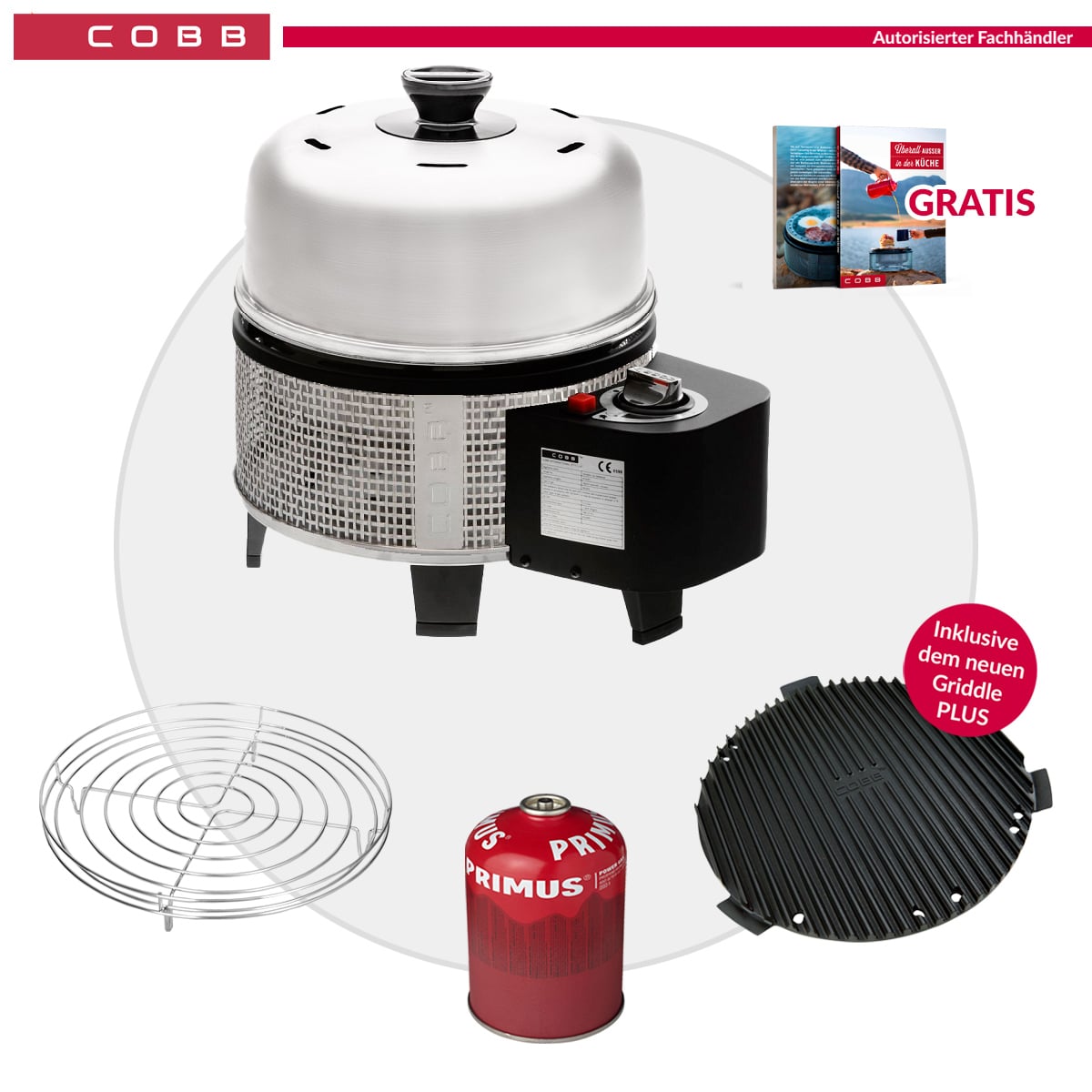 COBB Gas DELUXE 2.0 Grill Multifunktionsküche inkl. Cobb Bratenrost ...